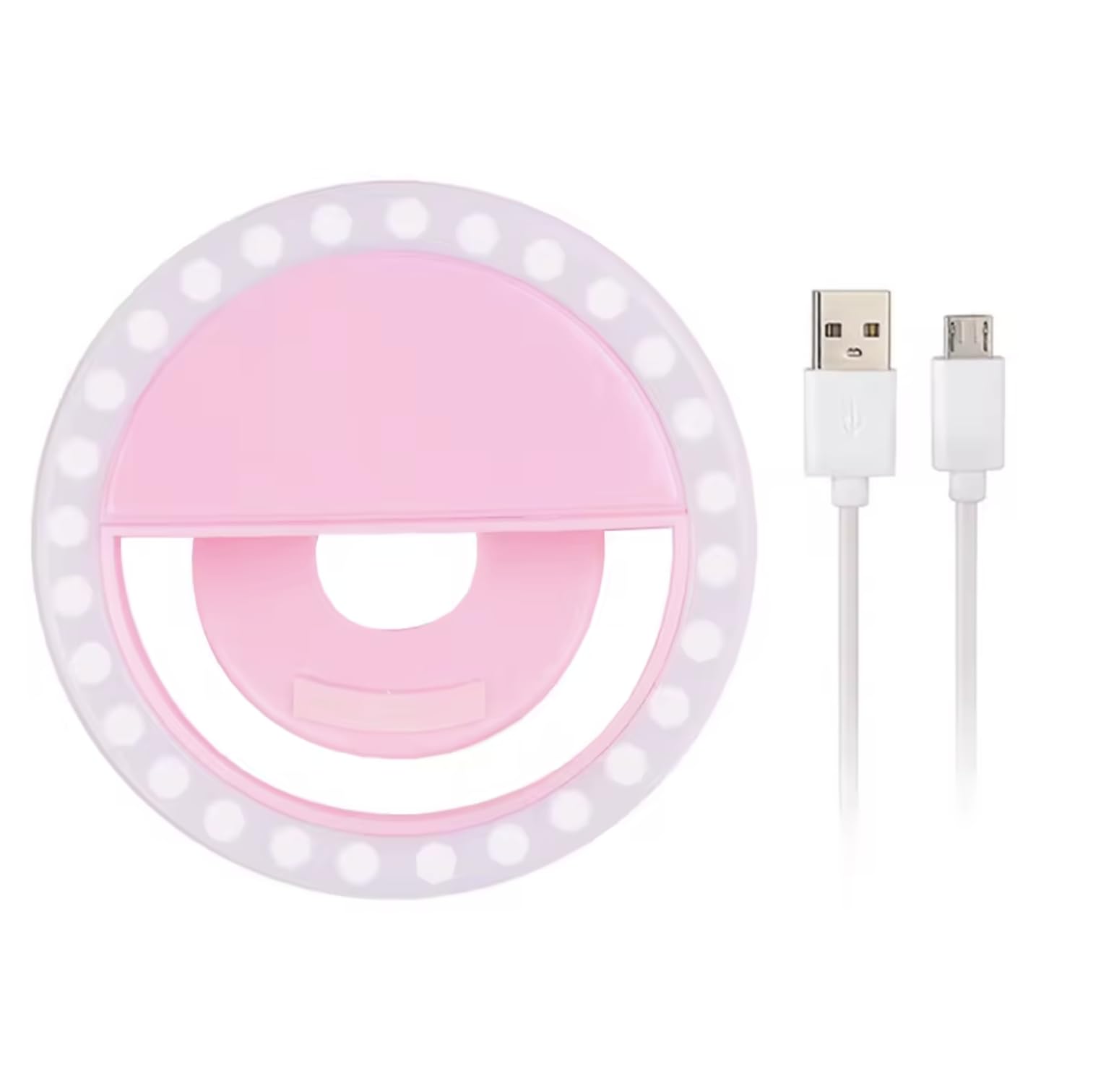 Amazon.com: Rechargeable Selfie Ring Light - SnazXB Portable Clip-On ...