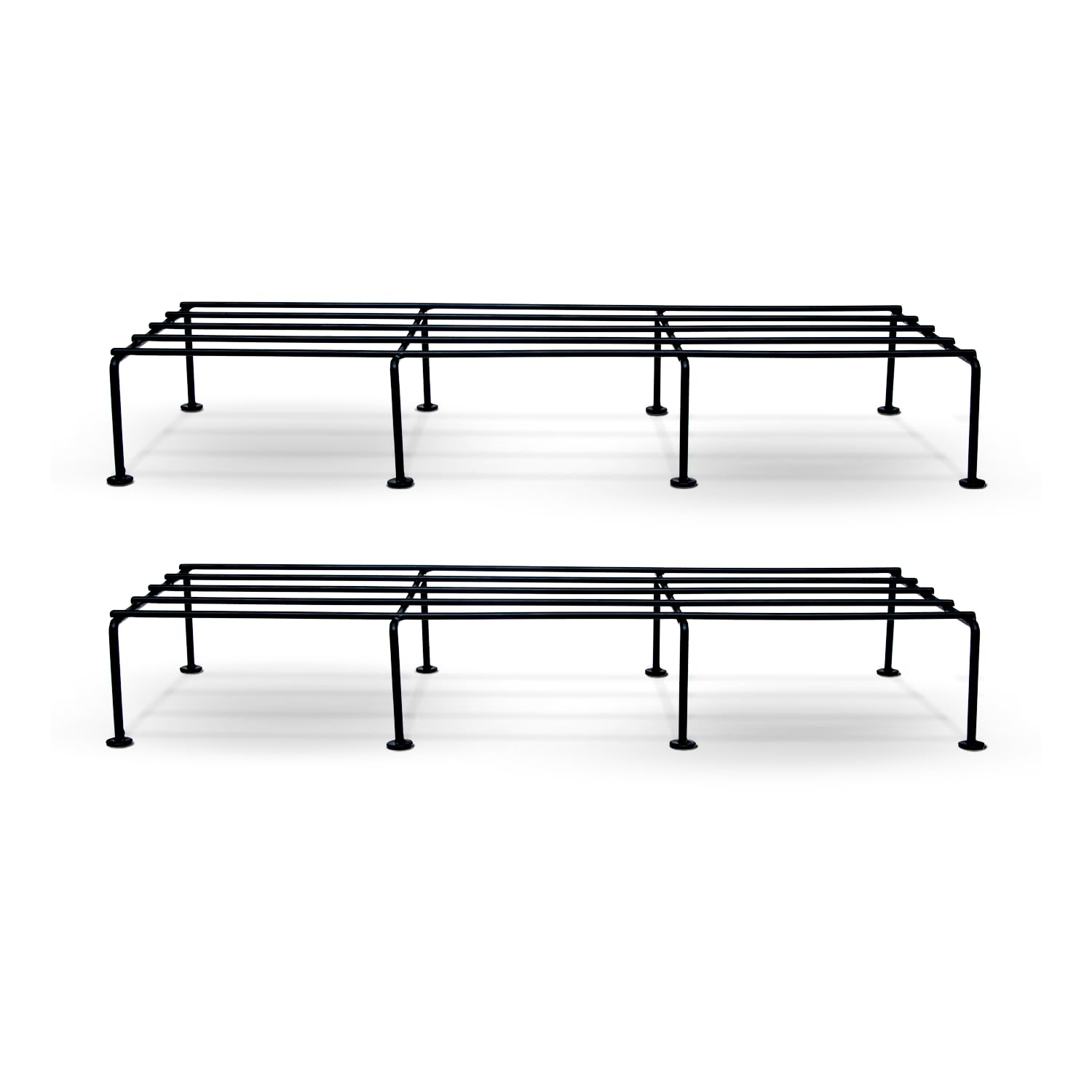 BonKaso Premium Rectangular Anti-Rust Metal Plant Stand Set (Pack of 2 ...