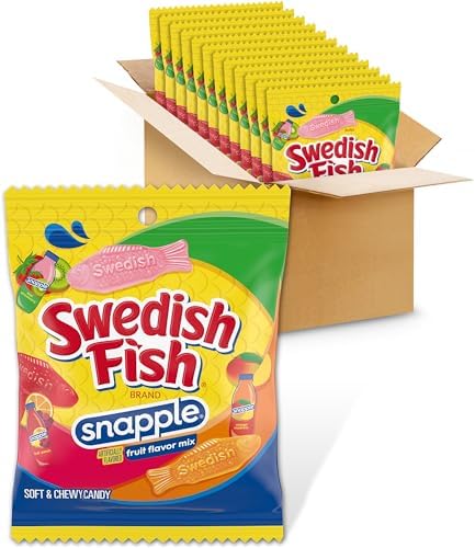 Amazon.com: SWEDISH FISH Mini Assorted Soft & Chewy Candy, Family Size ...