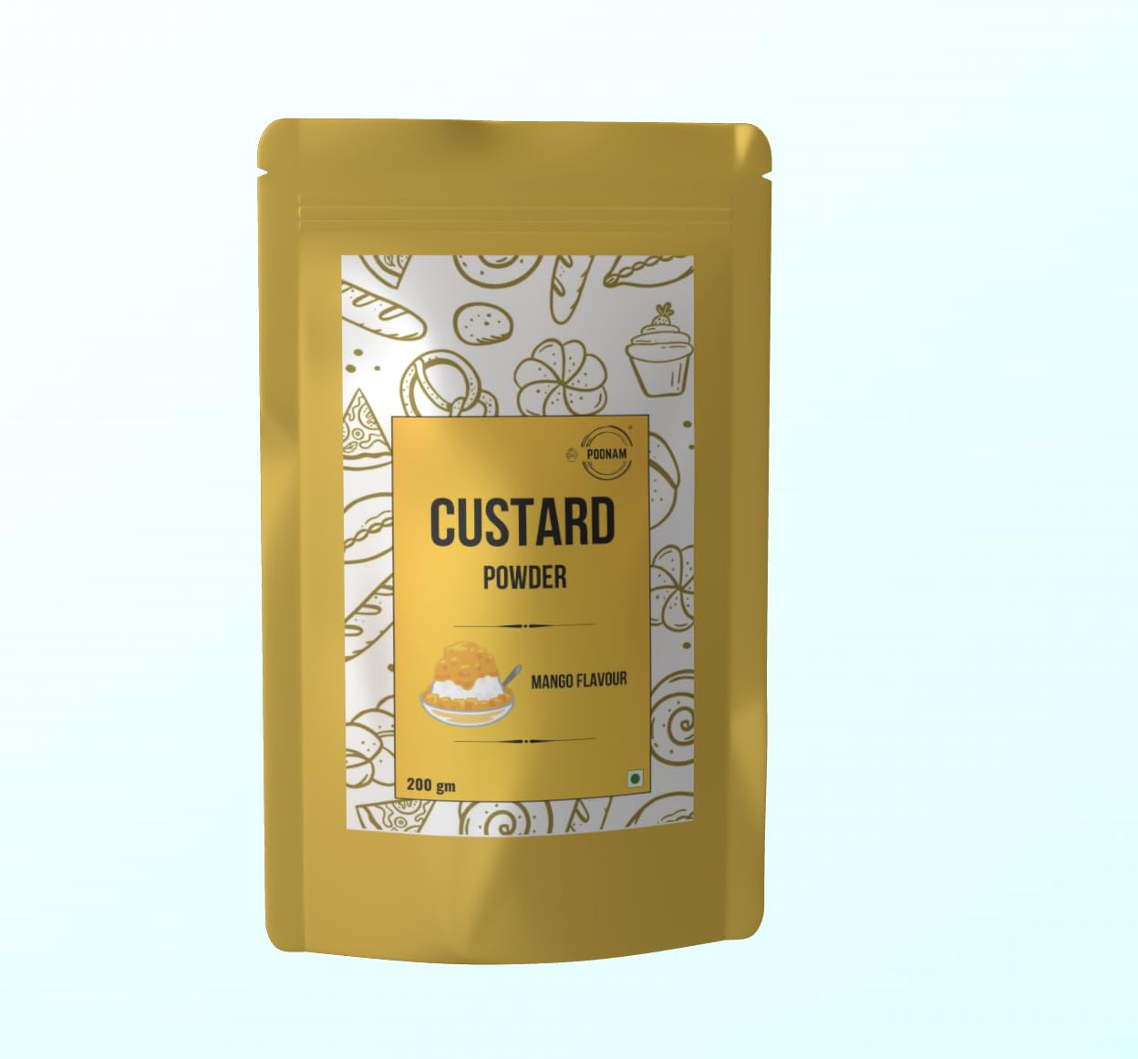 Poonam 200g Mango Custard Powder | Makes Smooth & Creamy Custard ...