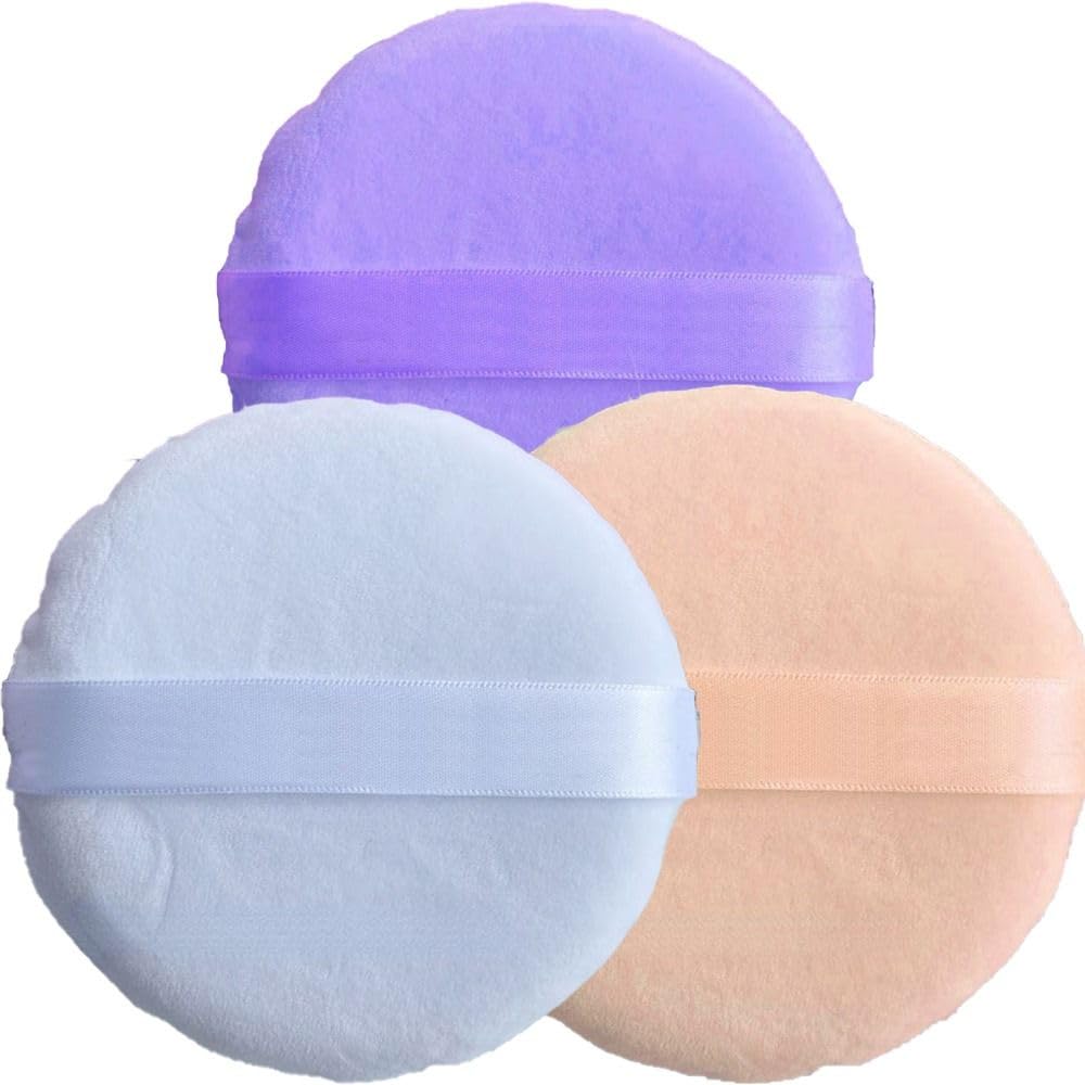 Amazon.com: Extra Large Jumbo Size Powder Puff, 5 Inch Body Powder Puff ...