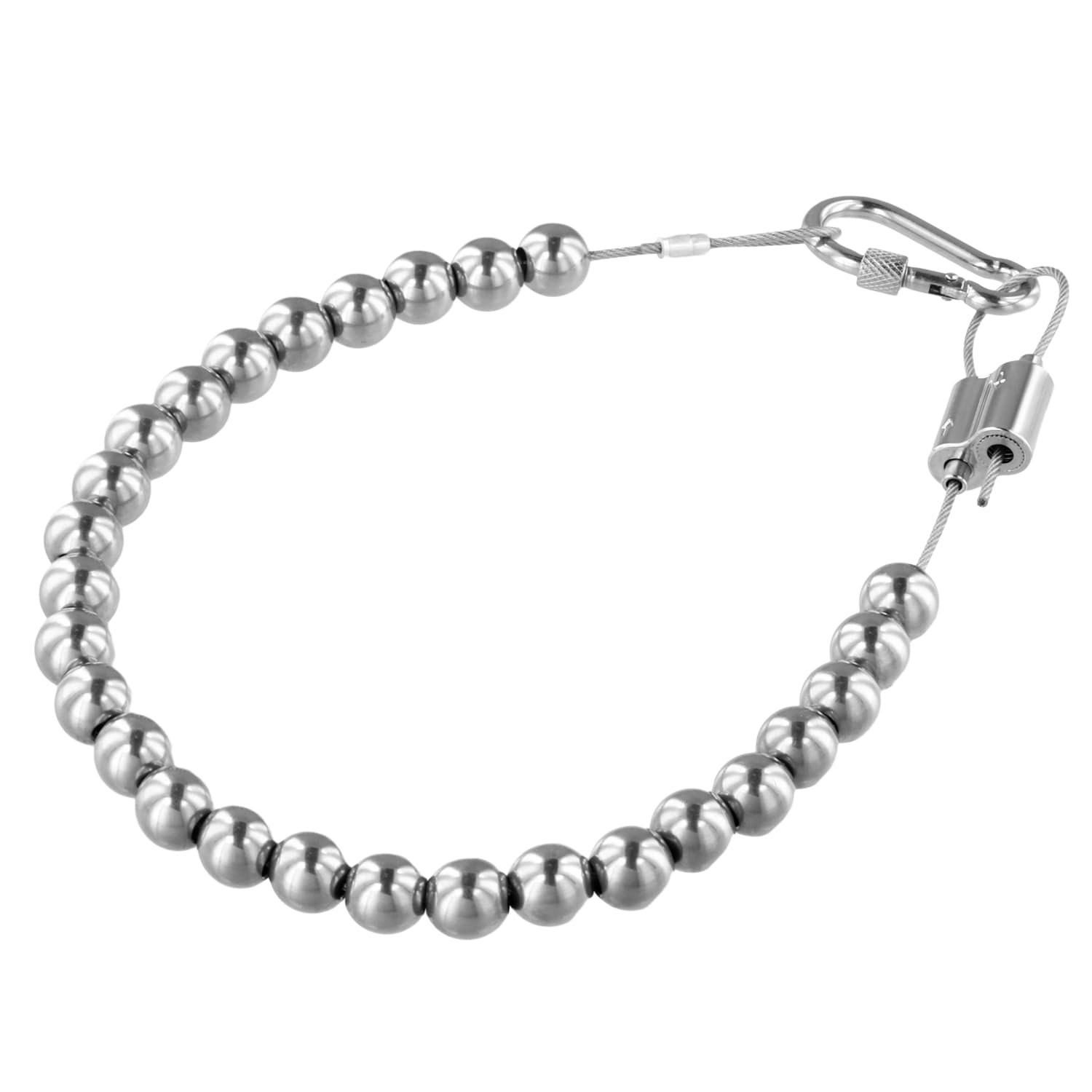 Amazon.com : QWORK 304 Stainless Steel Flag Pole Beaded Retainer Ring ...