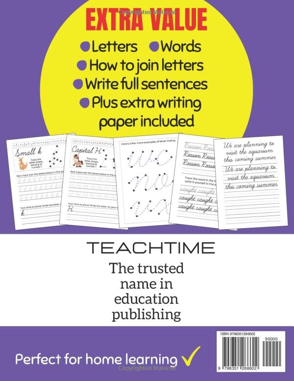 Snapklik.com : Complete Cursive Handwriting Workbook For Kids: 3-In-1 ...