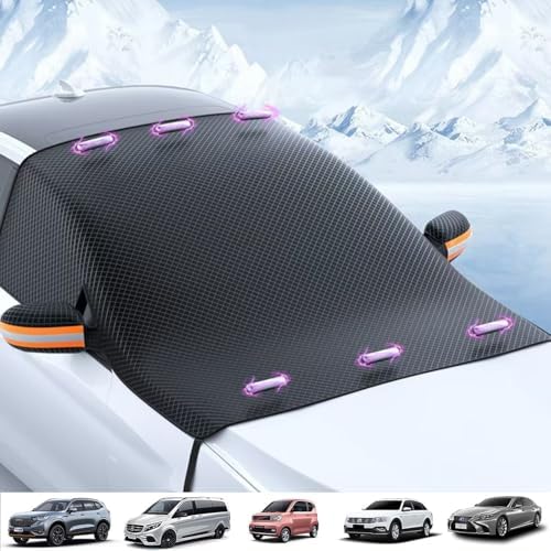 Nircho Car Windscreen Cover, Winter Windscreen Protector with 6 Magnets ...
