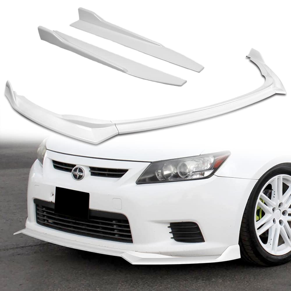 Amazon.com: Q1-TECH, 5-Piece Front Bumper Lip + Side Skirt Rocker ...