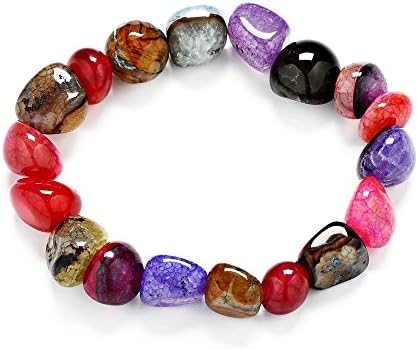 Gshy Damen-Armband aus Achat mit Steinen in natürlichen Farben ...