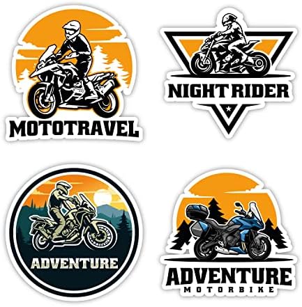 VVWV Adventure Stickers for Bike Combo Pack of 4 Waterproof Stylish ...