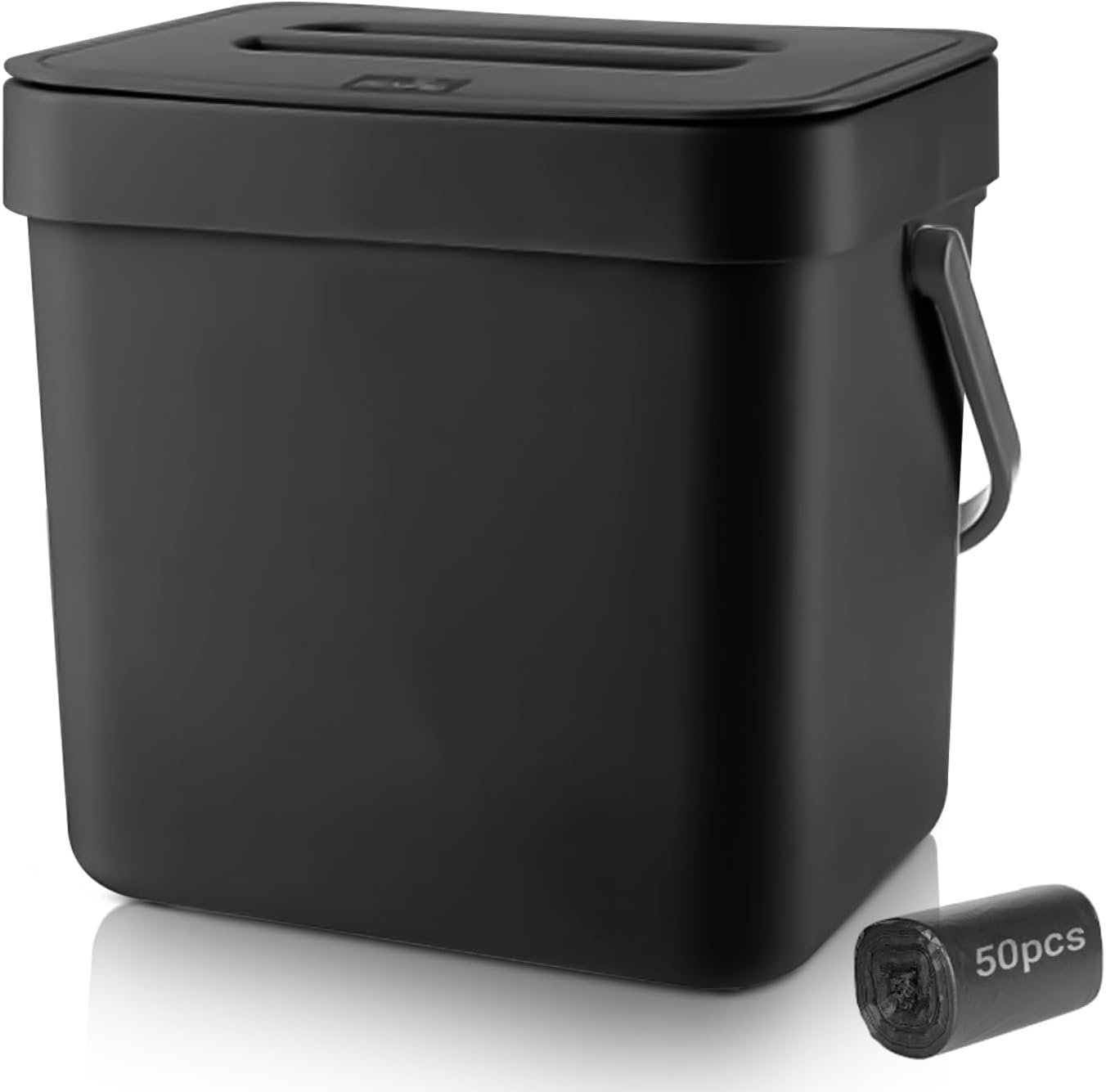 USOR 7L Hanging Kitchen Trash Can, Hanging Trash Can with Lid, Hanging ...