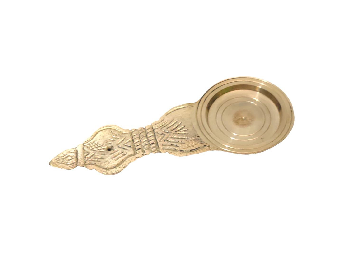 Buy Thirteenkcanddle Traditional Brass Kapoor Aarti Diya with Handle ...