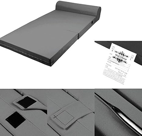 Amazon.com - Dark Gray Foam Seat Mattress Sleeper Chair Folding Floor ...