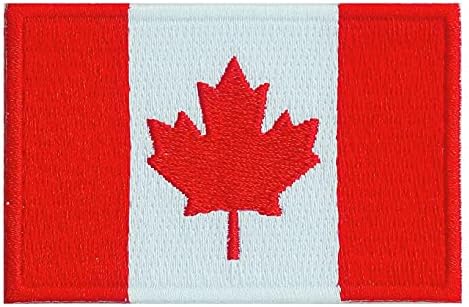 Amazon.com: EmbTao Canada Flag Embroidered Patch Canadian Maple Leaf ...