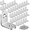 Amazon.com: 40PCS L Bracket Corner Brace, Stainless Steel L Brackets ...