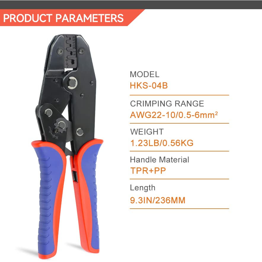 Snapklik.com : HKS Crimping Tool For Non-Insulated Open Barrel ...