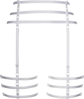 Amazon.com: Axami Ladies Garter Belt S White : Clothing, Shoes & Jewelry