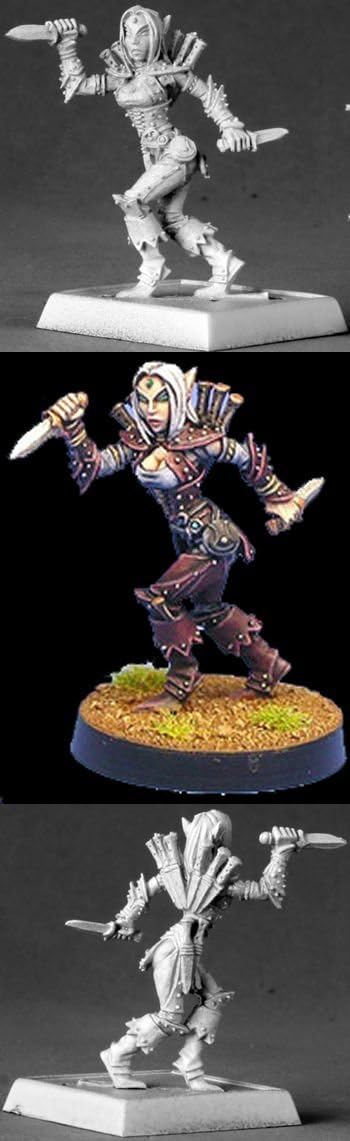 Merisiel Iconic Female Elf Roque Pathfinder Miniatures : Amazon.co.uk ...