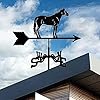 Amazon.com: BRLIBESE Weathervane Cast Iron Horse Wind Direction ...