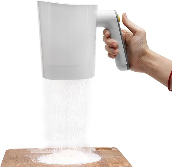 Amazon.com: Electric Flour Sifter, Handheld Battery Operated Stainless ...
