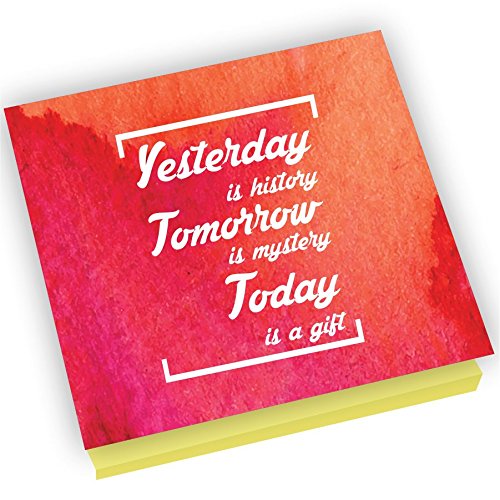 Worduct - Sticky Notes with Motivational Quotes (Yesterday Is History ...