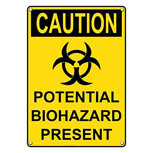 Amazon.com: Weatherproof Plastic Vertical OSHA Caution Potential ...