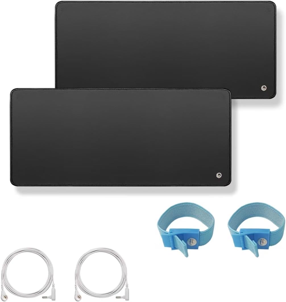 Amazon.com: WAUZOBLE Grounding mat kit (2 Packs) -2 grounding Pads (11. ...