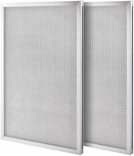 Hicarer 2 Pcs 16 x 25 x 1 Inch Furnace Filter Aluminum Reusable ...