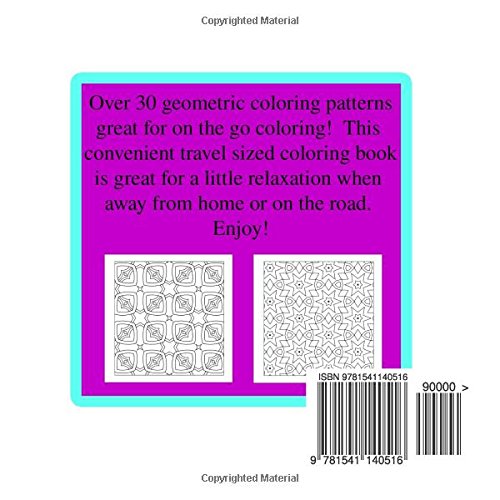 Snapklik.com : Pocket Size Color For Calm: Mini Adult Coloring Book