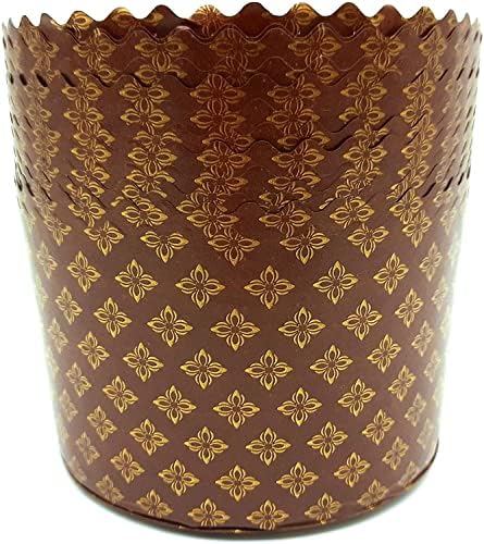 Amazon.com: 12 oz Round Panettone Paper Mold | 12 Pack | Non Stick ...