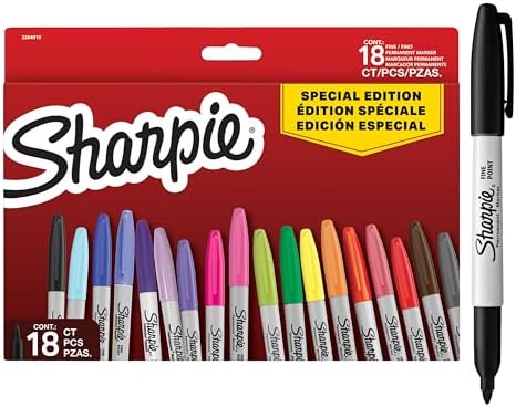 Sharpie Permanent Marker Set | Limited Edition Colour Assortment | Fine ...