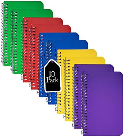 Amazon.com : Memo Books, Wirebound Top Spiral Memo Pads 3x5”, Lined ...