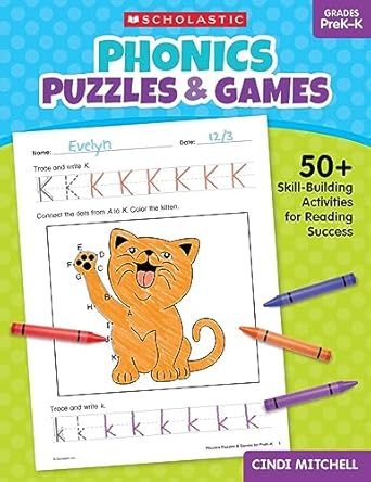 Amazon.com: Phonics Puzzles & Games for PreK–K: 50+ Skill-Building ...