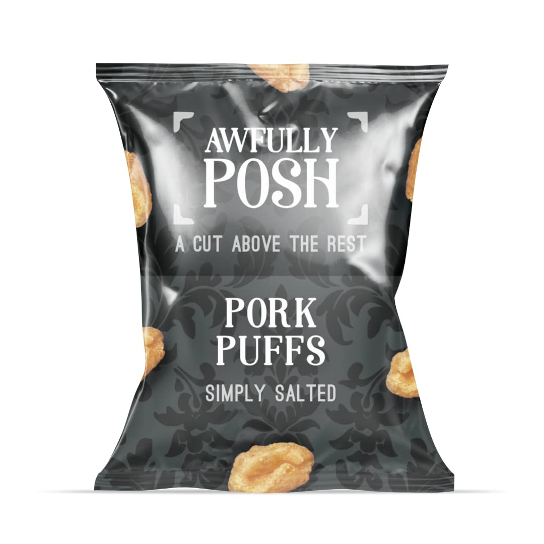 Buy Awfully Posh Pork Puffs (8x30G) | Simply Salted Delightful Pork ...