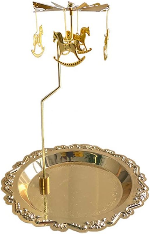 Amazon.com: Spinning Candle Holder Tea Lights Candle Holder with Round ...