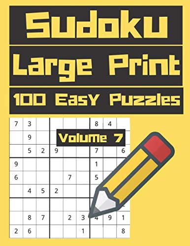 Sudoku Large Print Large Print 100 Easy Puzzles Volume 7: Each Page Is ...