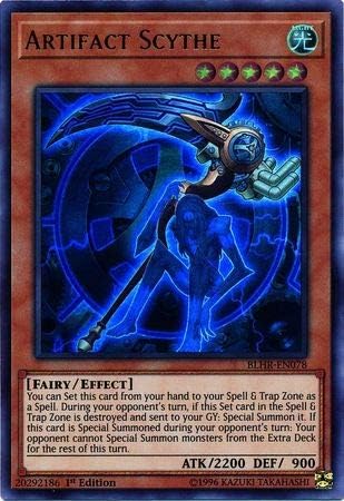 Amazon.com: Yu-Gi-Oh! - Artifact Scythe - BLHR-EN078 - Ultra Rare - 1st ...