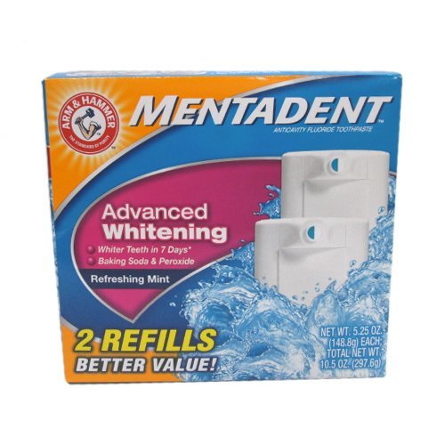 Amazon.com : Mentadent Advanced Whitening Toothpaste, 5.25 oz. each ...