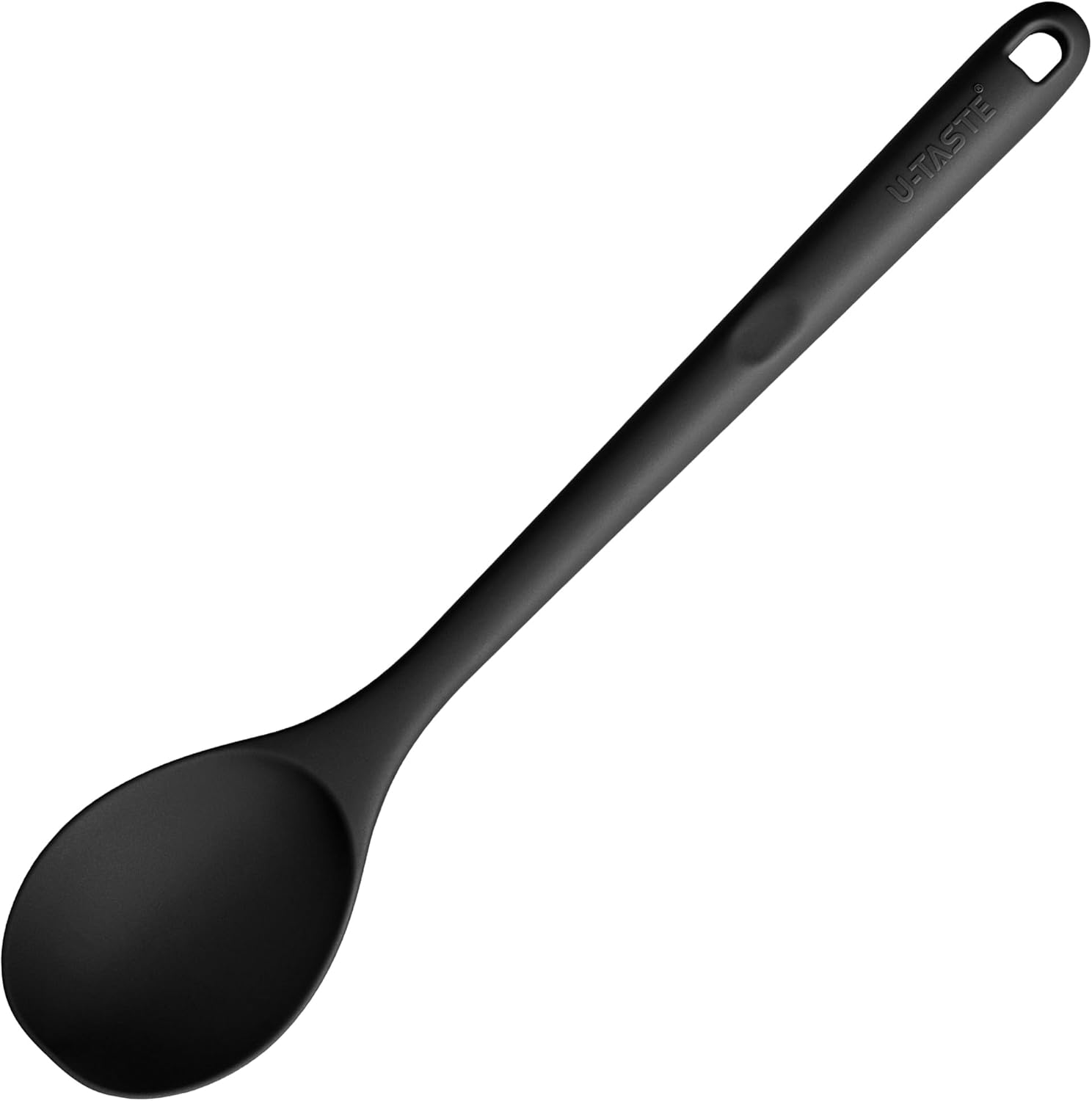 Amazon.com: 600ºF Heat Resistant Silicone Spoon: U-Taste 13.3in Solid ...
