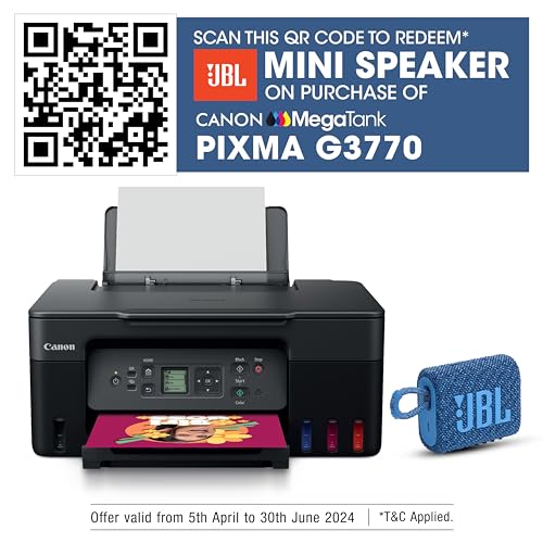 Buy Canon PIXMA MegaTank G3770 BK All-in-one (Print, Scan) WiFi Inktank ...