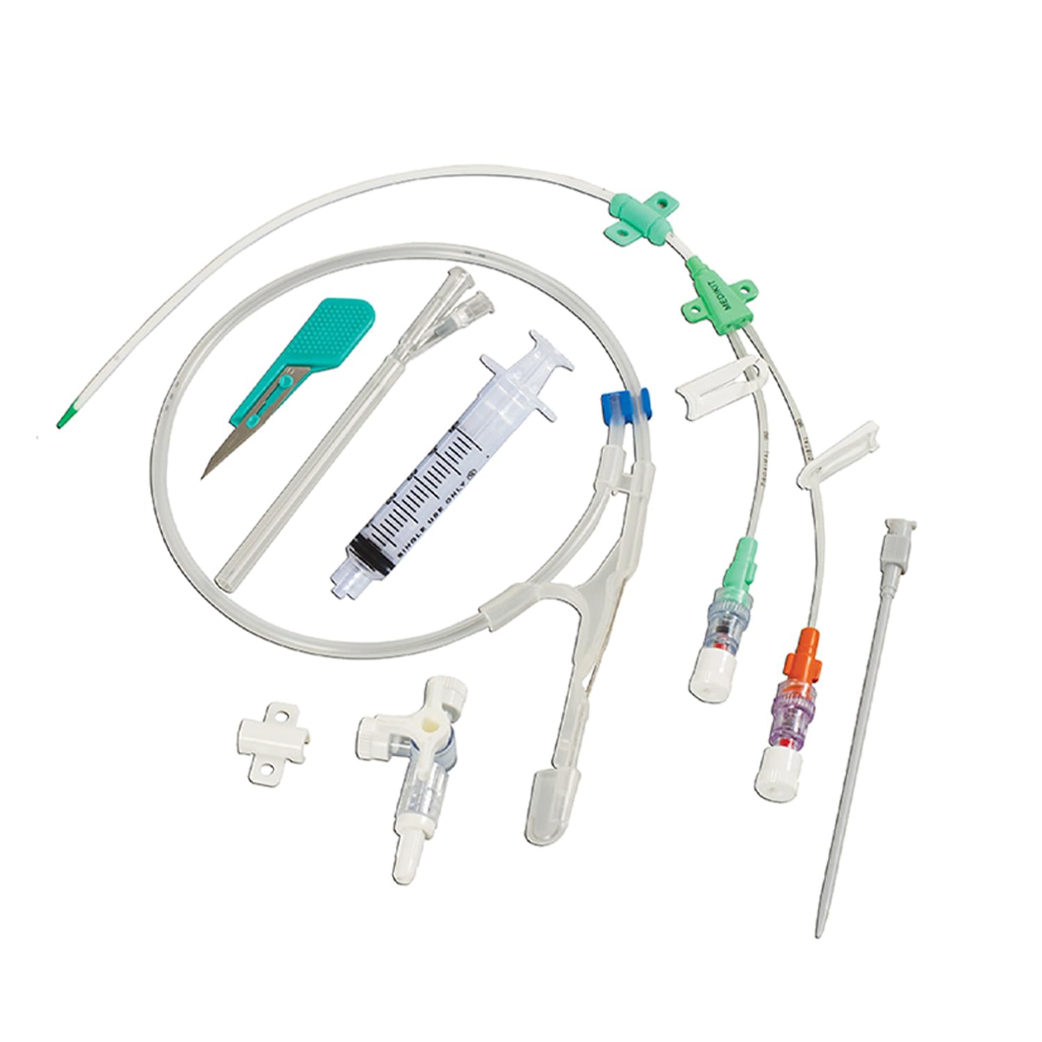 Double Lumen Catheter Fushan Medical Central Venous Catheter/Kit With