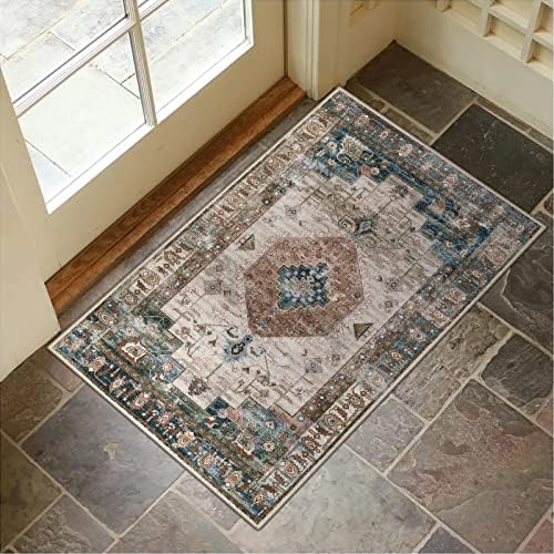 Amazon.com: Collive Washable Indoor Door mat Set, Non Slip Retro ...