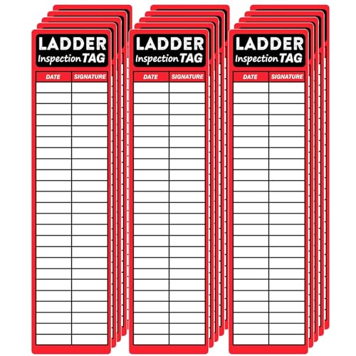 Buy Ladder Inspection Labels 100 Pcs Safety Stickers for Ladders 8.5 x ...