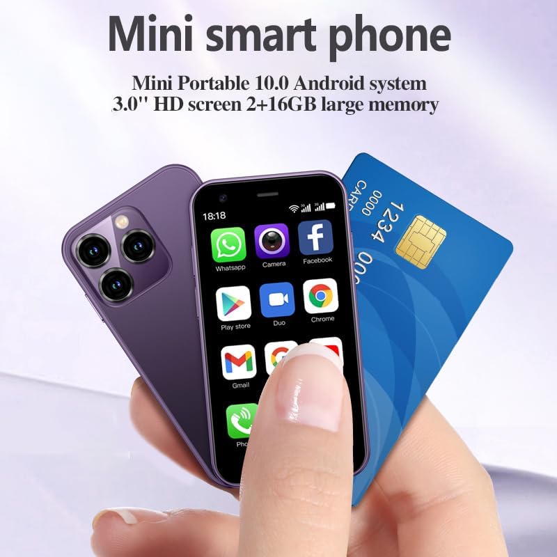 Hipipooo XS16 3G Mini petit smartphone 3,0 pouces WiFi GPS Quad Core 2 ...