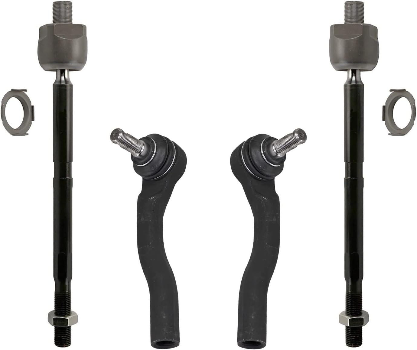 Amazon.com: Detroit Axle - Front Inner Outer Tie Rods Ends Suspension ...