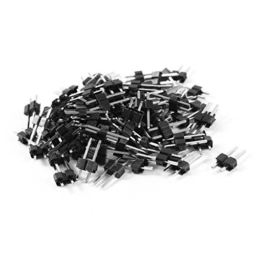 Alcoa Prime100Pcs 2.54mm Pitch 1x2 2Pin Straight PCB Socket Connector ...