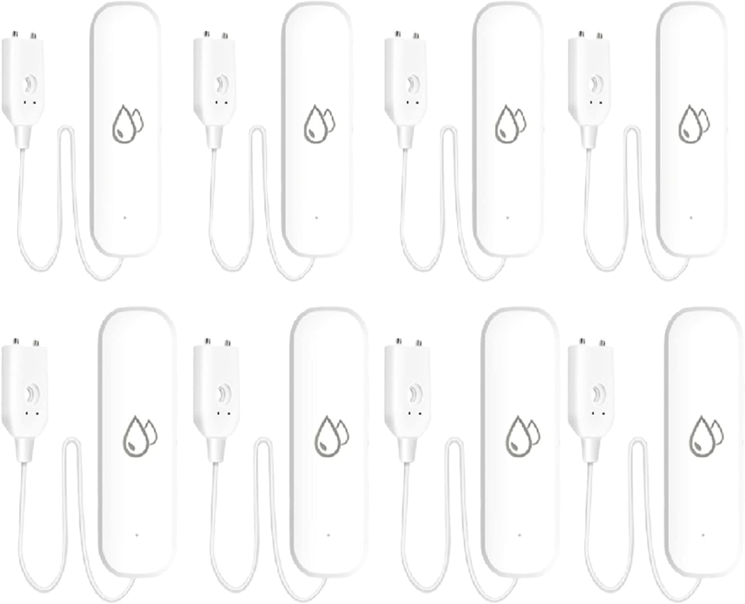 DAZZLEEX Tuya WiFi Water Alarm Water Sensor, 8Pcs Smart Home Wifi Water Leakage Immersion Sensor ...