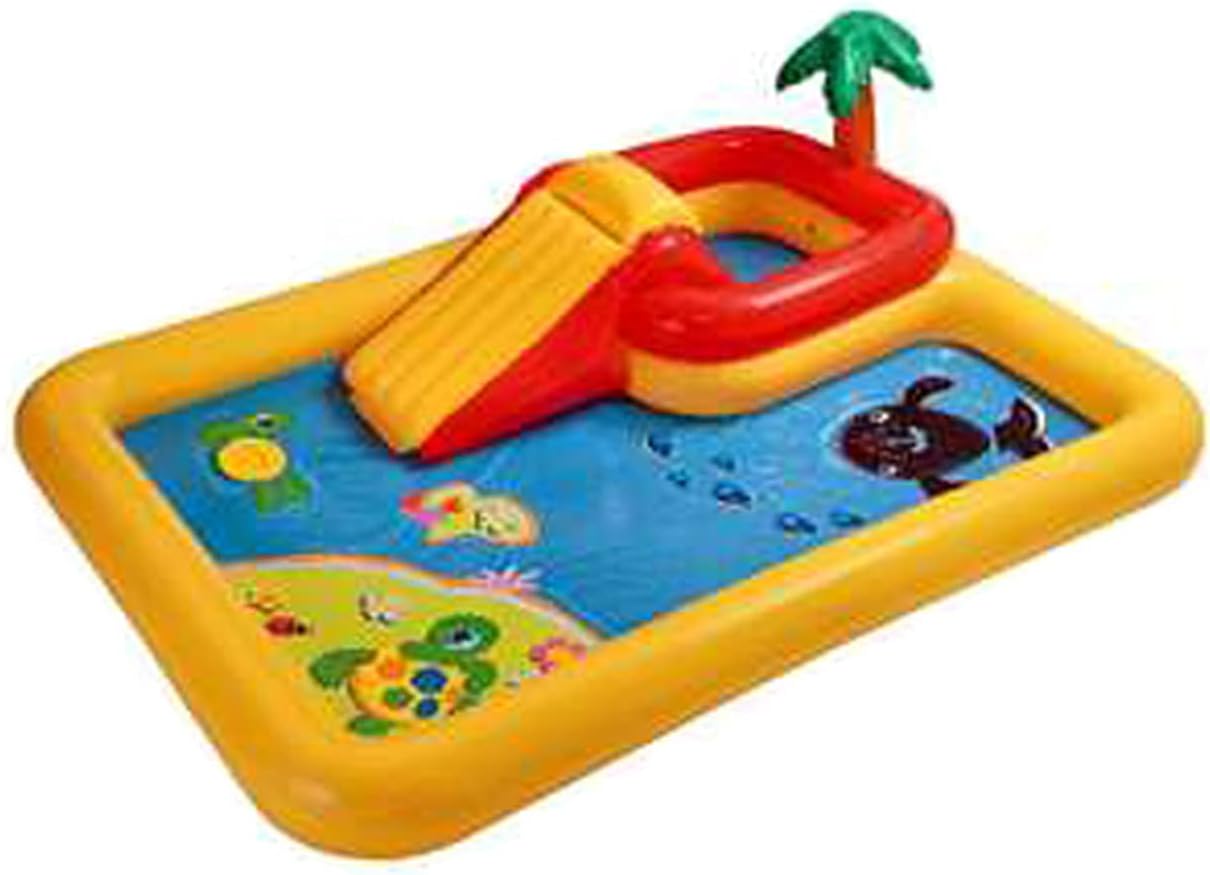 Amazon.com: Intex 100" x 77" Inflatable Ocean Play Center Kids Backyard ...