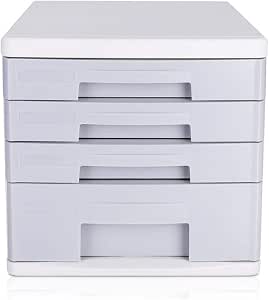 Amazon.co.jp: Desk Wagon Desktop File Cabinet 4 Layers Desktop Office ...