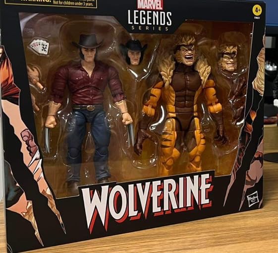 Marvel Legends Series Marvel's Logan vs Sabretooth, Wolverine 50th ...