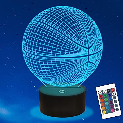 Basketball 3D Night Light for Kids, FULLOSUN Optical Illusion LED Lamp ...