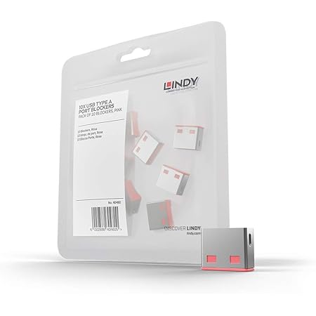 Lindy USB Port Blocker - Pack of 4, Blue (40452) : Amazon.in: Computers ...