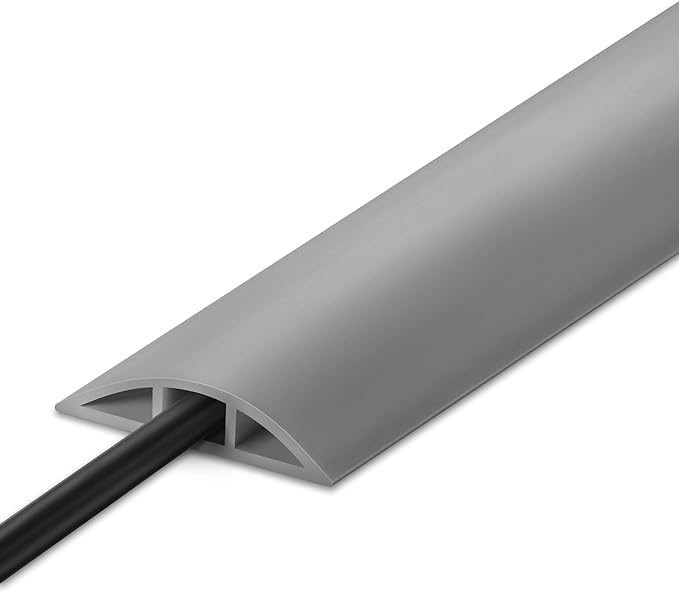 Amazon.com: LZEOY 10FT Floor Cord Cover, Grey Cord Hider Floor, Durable ...